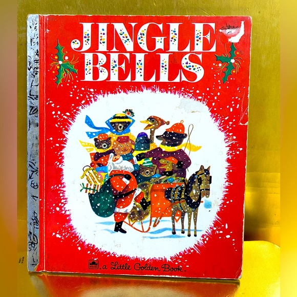 Little Golden Books | Holiday | Christmas Book Vtg 6s Jingle Bells A ...